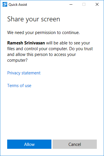 How to Use Quick Assist in Windows 10 to Give and Get Assistance ...