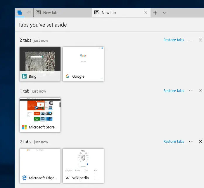 Microsoft Edge: Set Tabs Aside and Share a Tab Group with Other Apps ... Microsoft Edge: Set Tabs Aside and Share a Tab Group with Other Apps ...
