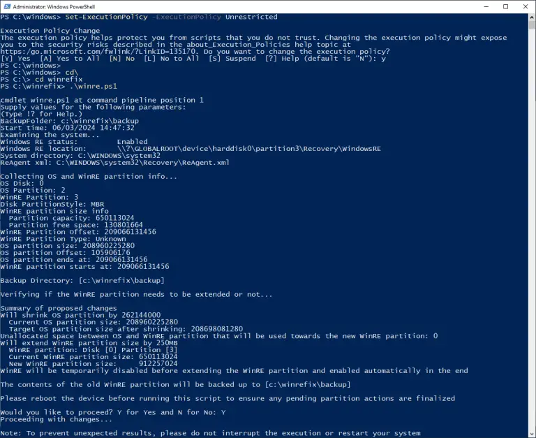 How to Extend the Windows RE Partition Using PowerShell » Winhelponline