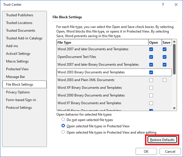 Word cannot save in .docx or .doc file format » Winhelponline