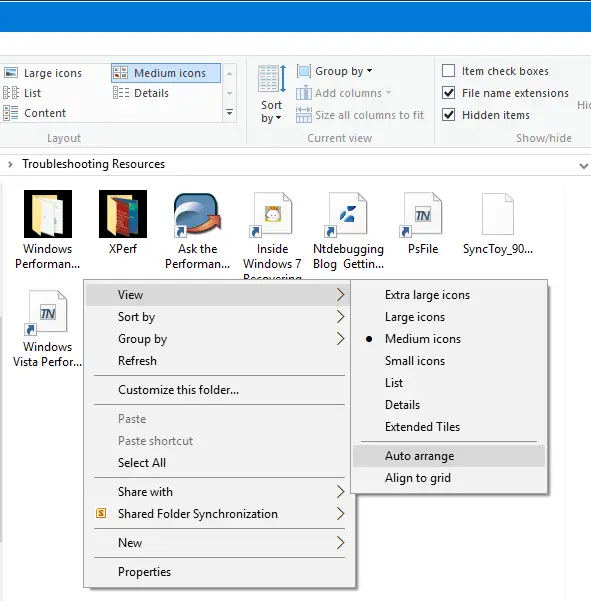 Windows 10 Disable Full Row Select And Auto Arrange Winhelponline 9533